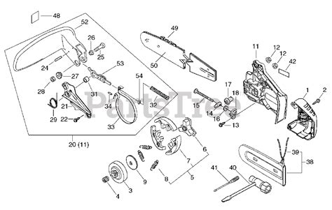 Echo CS 350TES Echo Chainsaw Original Version Clutch Sprocket Parts Lookup With Diagrams