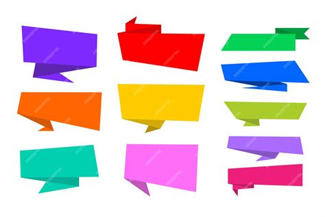 Premium Vector Flat Paper Callout With Blank Space For Text