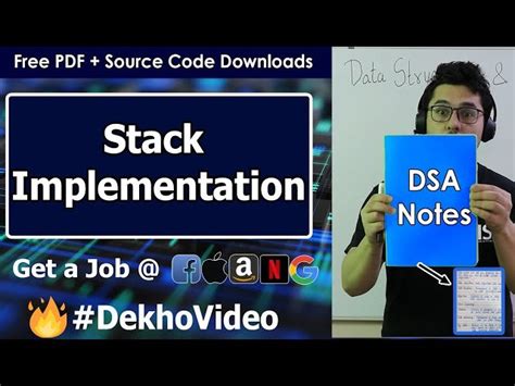 Free Video Implementing Stack Using Array In Data Structures From
