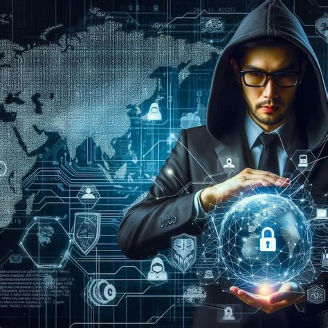 Premium Photo Digital Crime And Data Protection Network Security And