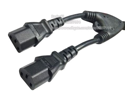 Iec 320 C20 Male To 2 X C13 Female Y Splitter Cable C13 C20 Power Cord Server Ups Power Cable