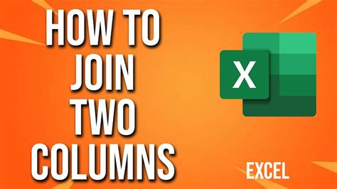 How To Join Two Columns Excel Tutorial Youtube