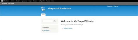 Install Drupal Manually SiteGround Tutorials