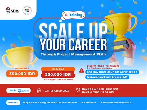 Scale Up Your Career Through Project Management Skills Pmcp Batch August 2023 Pt Sinergi
