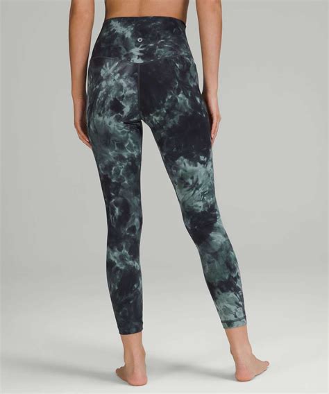 Lululemon Align High-Rise Pant 25" - Diamond Dye Silver Blue Tidewater ...