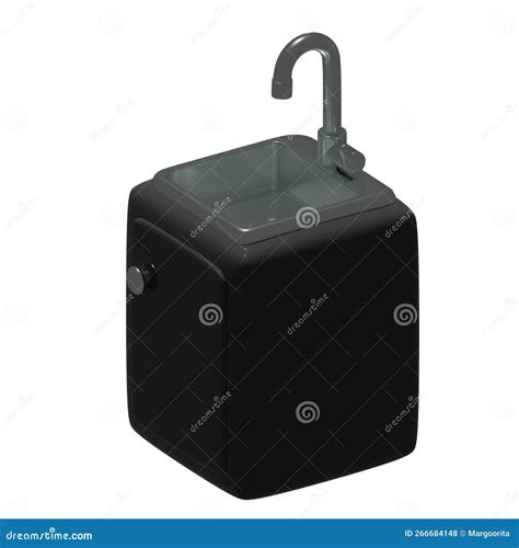 Kitchen Tap Isolated On White Background 3d Rendering Stock Illustration Illustration Of Home