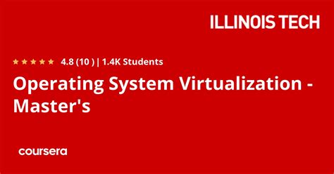 operating system virtualization master s coursera