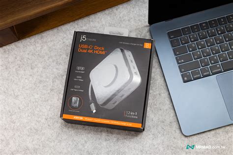 j5create JCD3199 開箱破解MacBook雙4K螢幕限制12合1多功能擴充基座 瘋先生