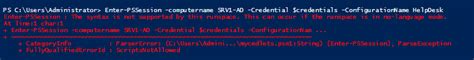 Powershell Constrained Endpoint On Specific User Stack Overflow