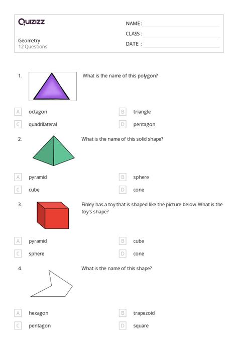 50 Geometry Worksheets On Quizizz Free And Printable
