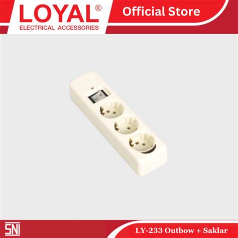 Jual Loyal Stop Kontak Saklar 3 Lubang Tanpa Kabel Ly 233 Shopee Indonesia