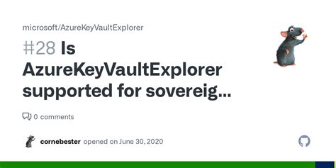 Is Azurekeyvaultexplorer Supported For Sovereign Clouds Like Azure Government Issue