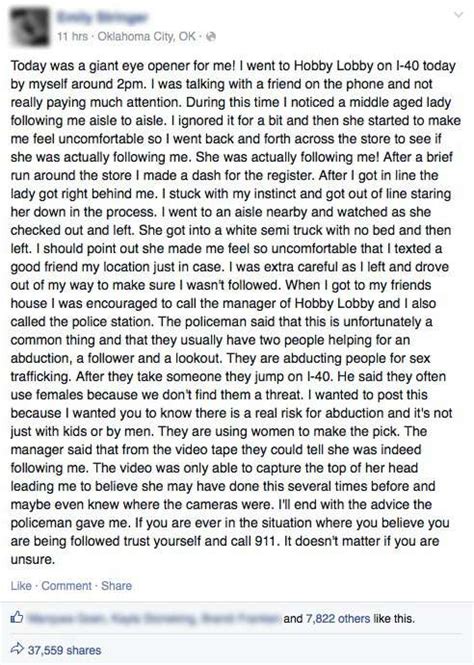 Did You Hear About The Sex Traffickers Abducting Grown Women From Hobby Lobby Reason Com