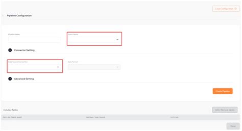 Spacedeck Data Pipeline Create New Pipeline