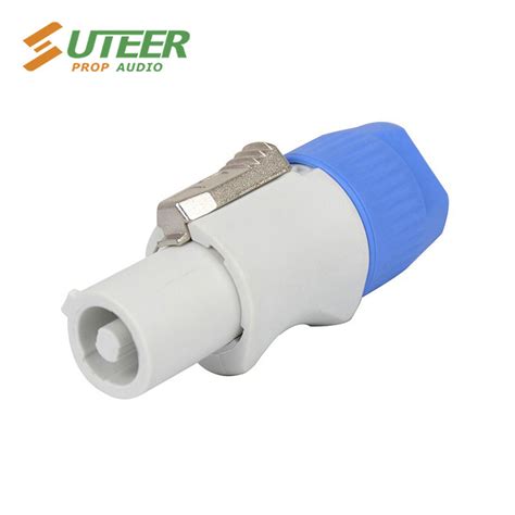 Power Cable Line Female Locking Powercon Grey Power Out Connector China Powercon Connector And