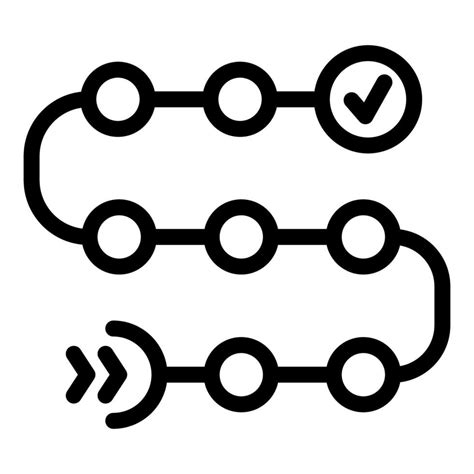 Black And White Icon Representing Workflow Efficiency With Checkmark