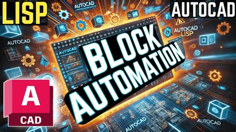 5 autocad lisp block automation best cad tutorial youtube