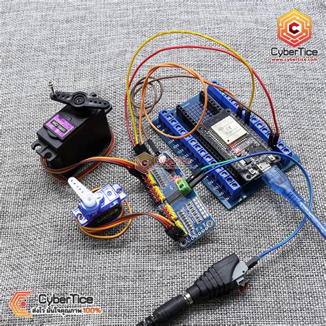 สอนใชงาน ESP32 PCA9685 โมดลขบ Servo 16 Channel 12 bit PWM Servo shield I2C interface PCA9685
