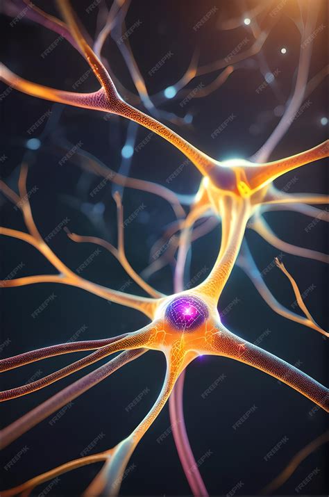 premium photo 3d rendering neural patterns background