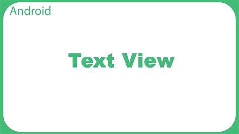 Android Text View Youtube
