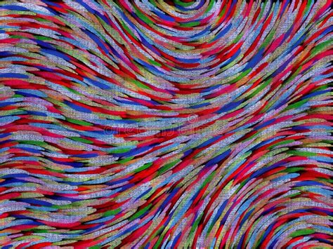 Abstract Geometric Textile Fabric Design Stock Illustration