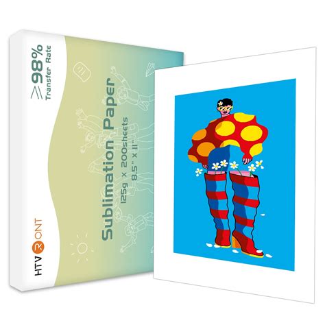 Htvront Sublimation Paper 8 5 X 11 Inch 200 Sheets Sublimation