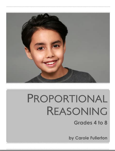 Proportional Reasoning In Intermediate Grades 4 8