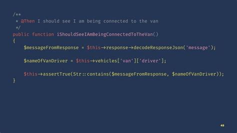 Behavior Driven Development And Laravel Ppt