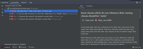 Intellij Sonarlint Plugin Not Reporting Any Of The Issues Reported In