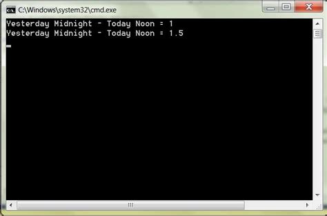 Calculating Date Difference In C