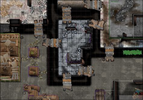 City Slums Rooftops Rpg Map By Arhurt On Deviantart