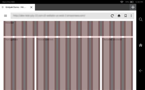 Responsive Web Design Amazon Silk