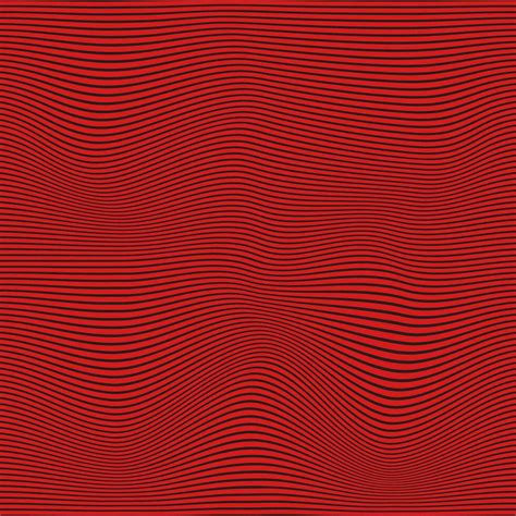 Modern Simple Abstract Seamlees Black Color Horizontal Line Wavy