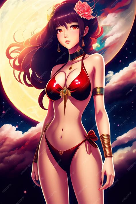 Premium Ai Image Digital Art Of Bikini Girl