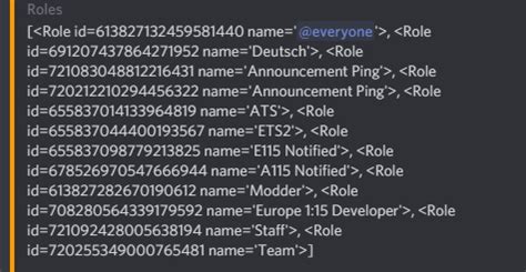 Python Discord Py List The User S Roles Stack Overflow