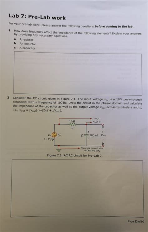 Solved Lab Pre Lab Work For Your Pre Lab Work Please Chegg