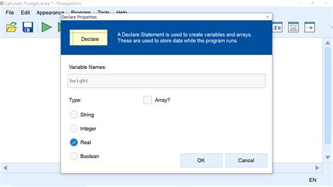 Calculate Triangle Area Flowchart Testingdocs
