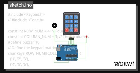 Keypad Lock Wokwi Esp32 Stm32 Arduino Simulator