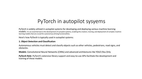Python Deep Learning Library PyTorch Pptx Computer Software And Applications Computing