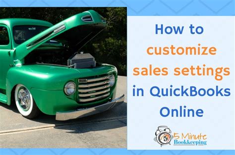 How To Customize Sales Settings In QuickBooks Online Minute Bookkeeping