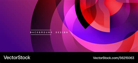 Abstract Design Features Overlapping Circles Vector Image