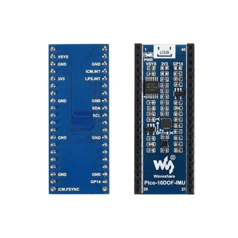 10 Dof Imu Sensor Module For Raspberry Pi Pico The Pi Hut