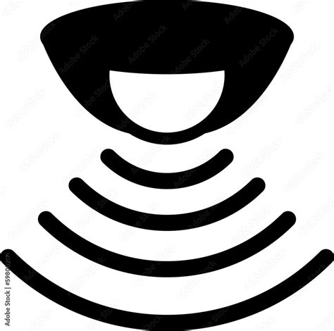 Motion Sensor Icon In Flat Style Movement Sensor Symbol For Your Web Site Design Logo App