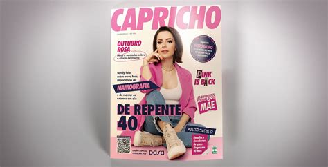 Dasa Coloca Sandy Na Capa Da Capricho Para Conscientizar Sobre O Câncer De Mama