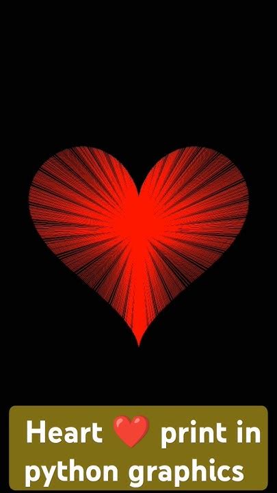 Heart ️ Print In Python Project Coding Programming Python Shorts