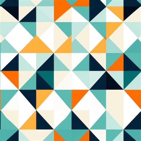 Premium Photo Geometric Retro Triangle Pattern For Surface Printing