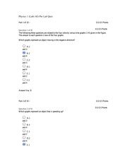 Physics 1 Lab AG Pre Lab Quiz Physics1 Lab AGPreLabQuiz Part 1 Of 10 Question1of10 0 5 0 5
