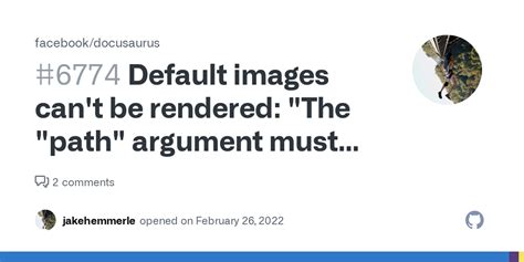 Default Images Cant Be Rendered The Path Argument Must Be Of Type