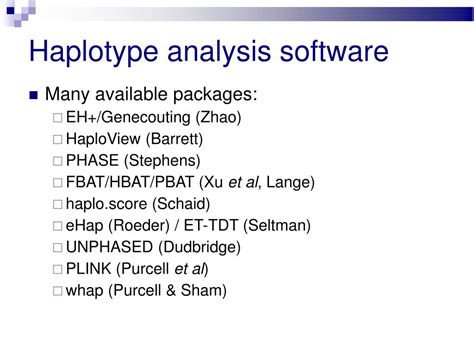 Ppt Haplotype Analysis Powerpoint Presentation Free Download Id 5848110