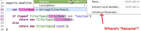 Eclipsewstjsdt Javascript Refactoring Renaming Variables Working Half